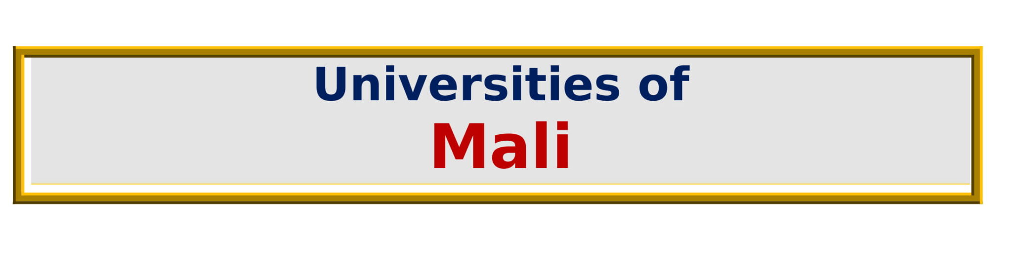 Universities in Mali