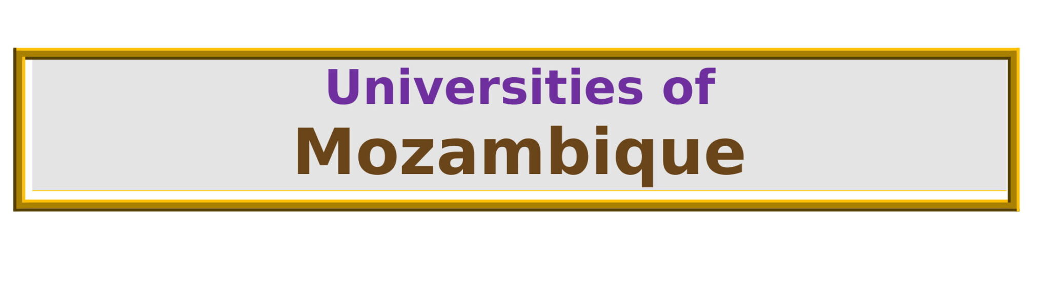 Universities in Mozambique