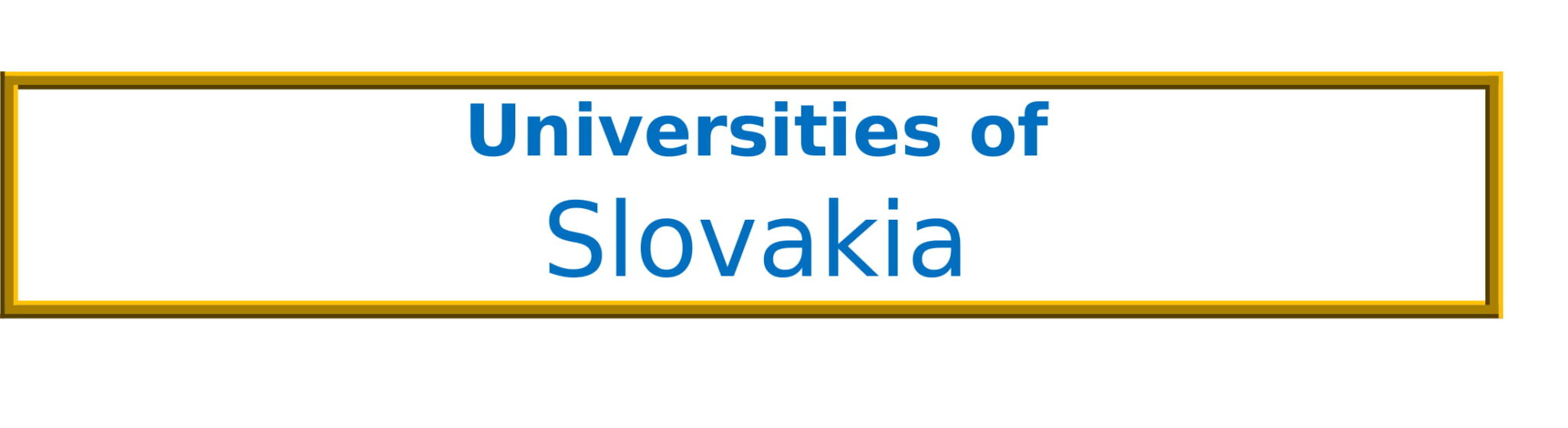 Universities in Slovakia