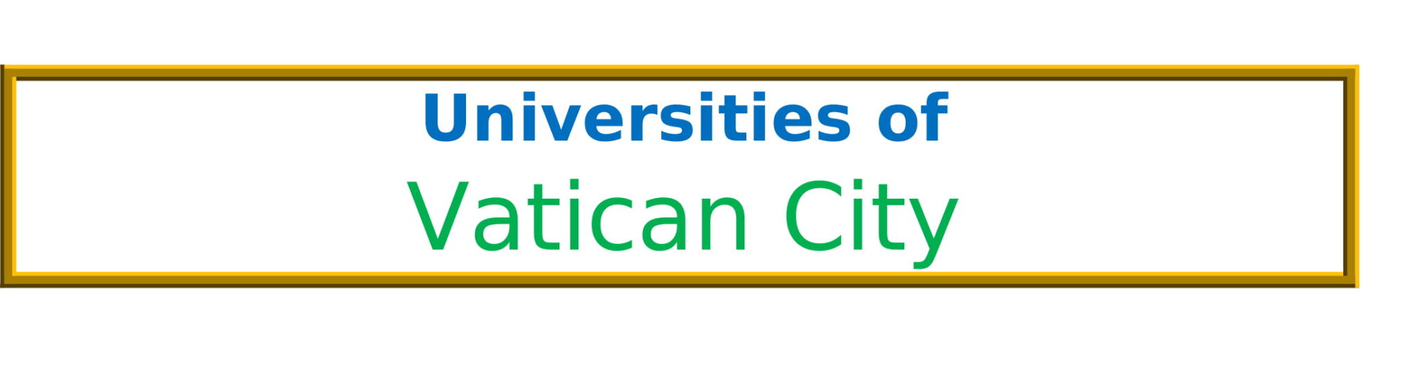 Universities in Vatican City